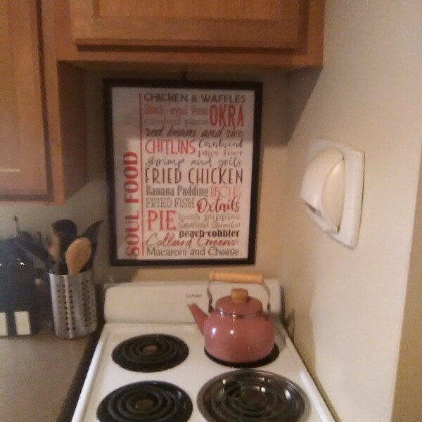 Soul Food Sign Poster | Traditional Southern Dishes | Multiple Sizes ...