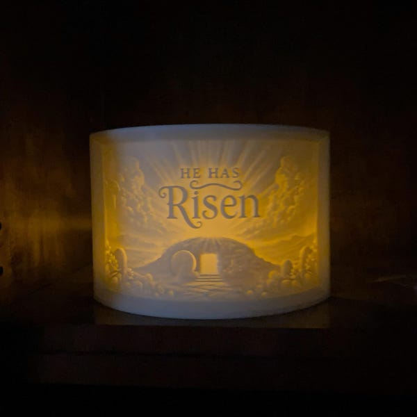 Jesus Praying With Halo Lithophane - Etsy