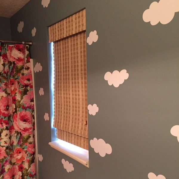 White Cloud Decals Wall Decor, Vinyl Wall Decor Stickers, Clouds in ...