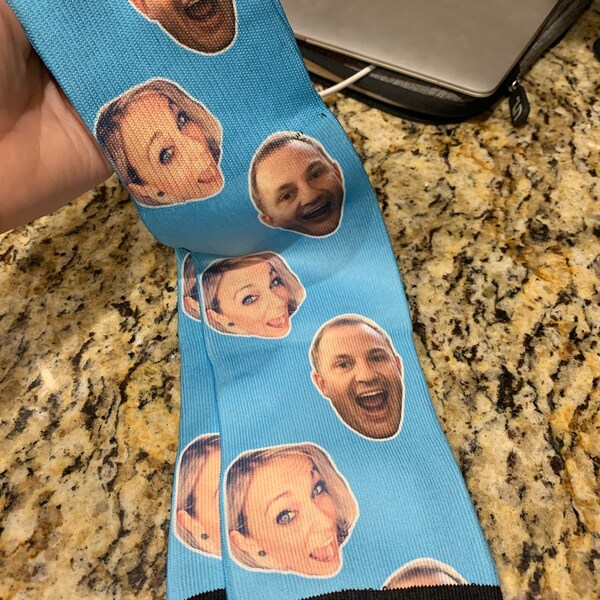 Custom Double Face Socks - Personalized Face Socks - Father's Day Gift ...