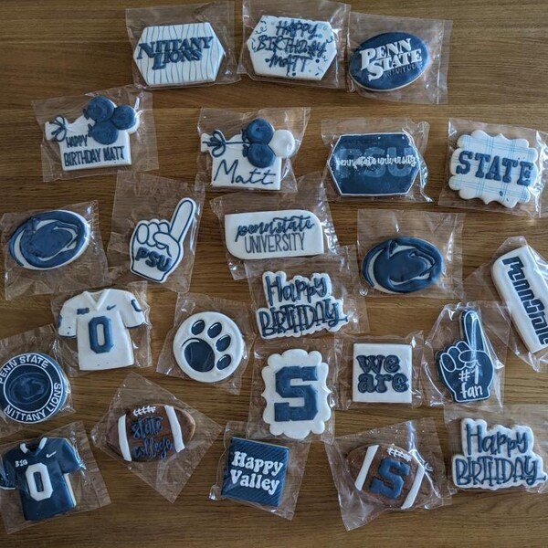Mini University Themed Cookies / College Cookies / Graduation / Sugar ...