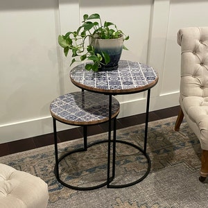 Willow and Moore Handmade Moroccan Nesting Serving Trays With - Etsy