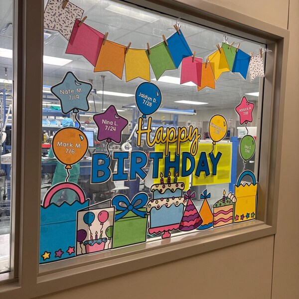 Birthday Bulletin Board Complete Set | Borders, Banners, and More - Etsy