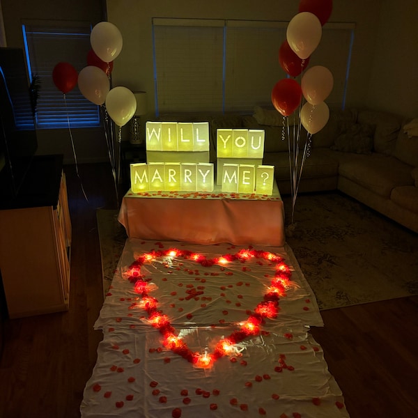 Scrabble Proposal Will You Marry Me Sign. Oversized Wood Tiles for ...
