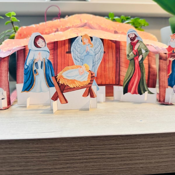 DIY Paper Nativity Scene: Christmas Craft Activity (digital Download ...