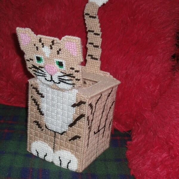 Pdf PATTERN - Merry Christmas Cross Tissue Box Cover - Pdf Download for ...