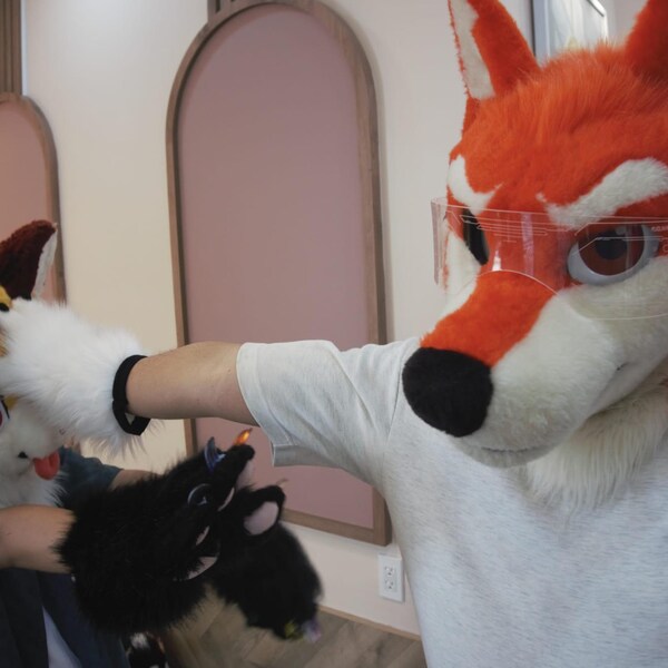 Illuminated Cyberpunk Cyber Goth Fursuit Visor WARCHIEF Clear **choose ...