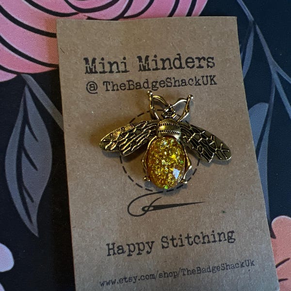 Gold Bee Needle Minder, Needle Keep, Needle Minder, Needle Magnet ...