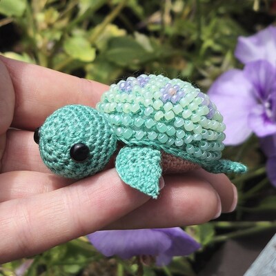 Bead Crochet Turtle Pattern PDF: Make Your Own Bead Crochet Turtle ...