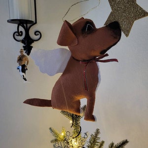 Pug Dog Christmas Tree Topper // Dog Tree Topper // Pug Holiday Decor ...