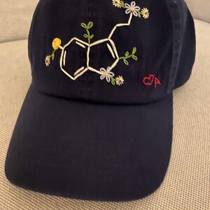 Custom Embroidered Chemical Structure Baseball Cap | Etsy