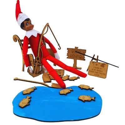 DIGITAL Elf Prop Kit Bundle Tree Toss Game Sign Christmas Xmas Holiday ...