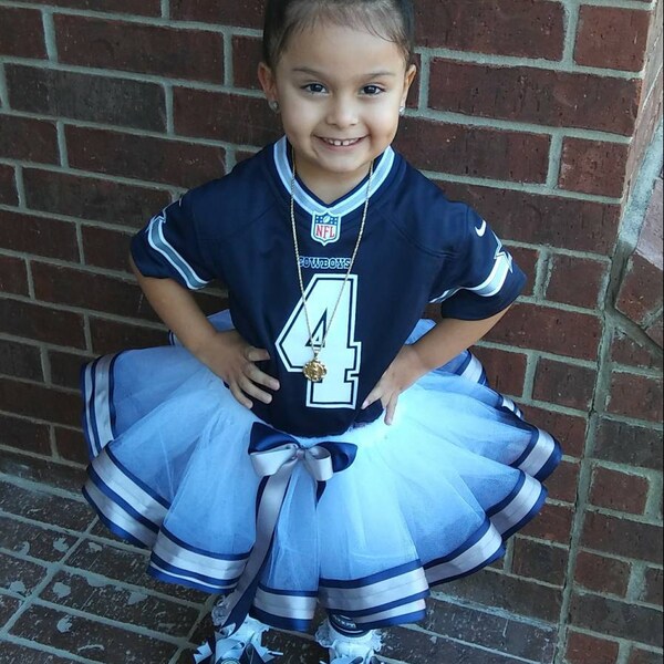 Dallas Cowboys Inspired Tutu - Football - Sports - Ribbon Trimmed Tutu ...