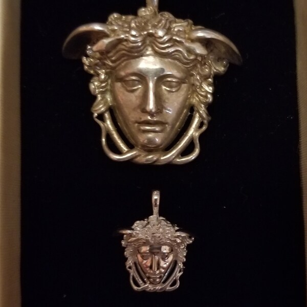 ARES, God of War Necklace Pendant (profile) | Gold, Silver, Bronze ...