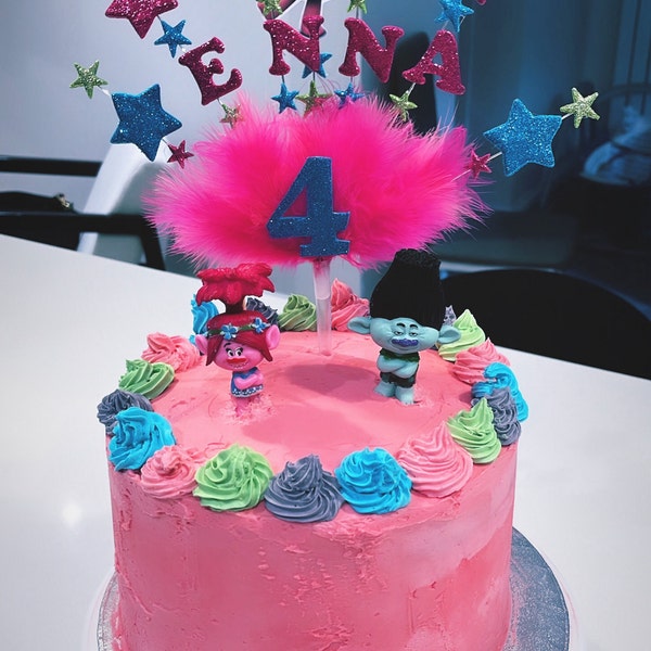 Princess Poppy Troll Cake Topper / Centre Piece - Etsy