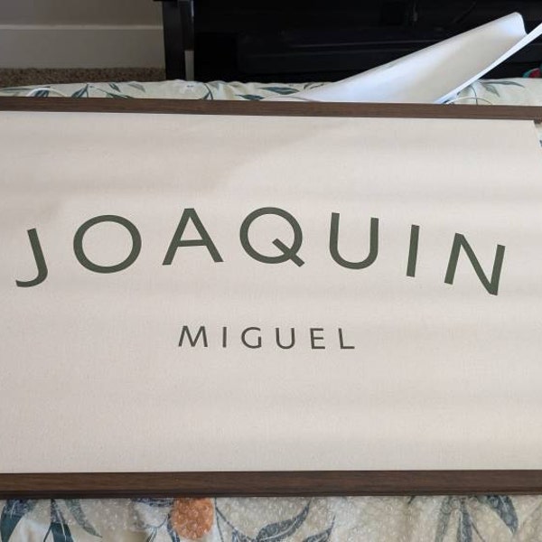 Personalized Canvas Sign Canvas Flag Last Name Sign Custom Family Name ...