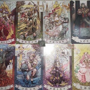 FFXIV Astrologian Cards Set AST FF14 Final Fantasy 14 Lord | Etsy