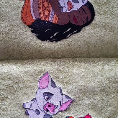 Moana Pua and Heihei Machine Embroidery Design, Pua and Heihei ...