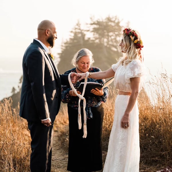 Handfasting Cord - Golden Tie - Understated Ivory + a Hint of Metallic ...