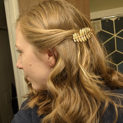 Grecian Style Gold Leaf Bridal Wedding Hair Clip/hair Comb/hair ...