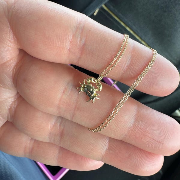 14k Solid Gold Preppy Heart Necklace, Minimalist Heart Necklace ...