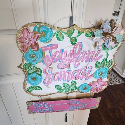 TEMPLATE Spring Template Door Hanger Template DIY Door - Etsy