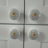 Blue Sand Dollars Cabinet and Drawer Knobs, Set of 8 Coastal Watercolor Drawer Knobs and Pulls ...
