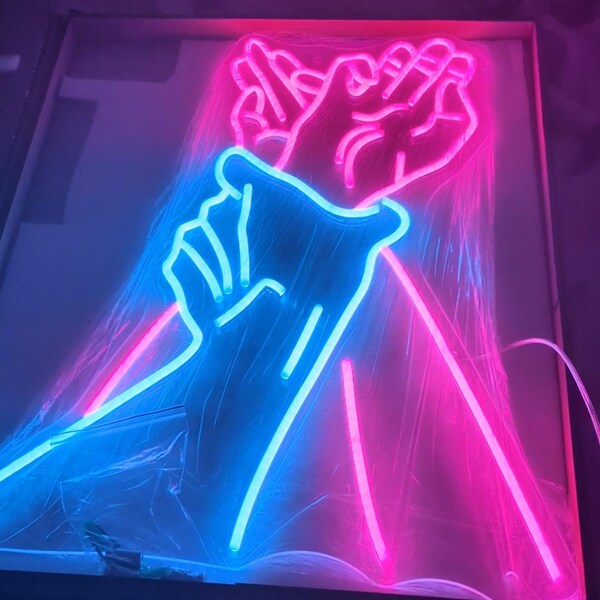 Houston Skyline Sign, Custom Skyline Neon Sign Home Wall Decor, Houston ...