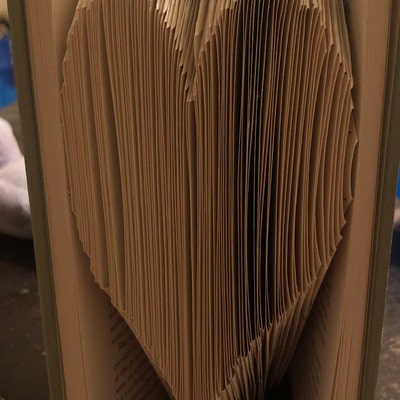 Simple Heart Book Folding Pattern - Etsy