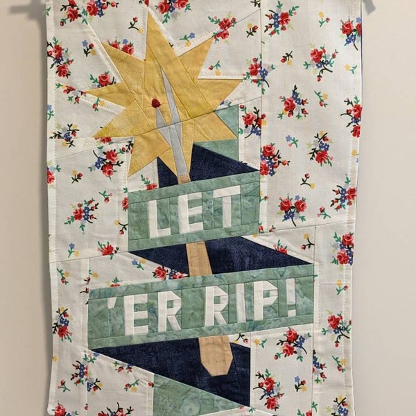 LET 'ER RIP! Banner Pdf Pattern - Etsy