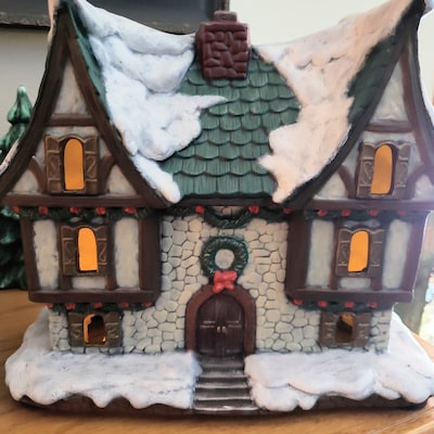 Santas Castle Village House 9 X 9 X 5 Ceramic Bisque, Ready to Paint - Etsy
