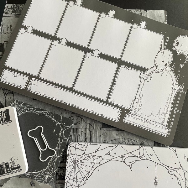 Graveyard Haunts Planner Notepads - Tear-away Calendar - Tombstones and ...