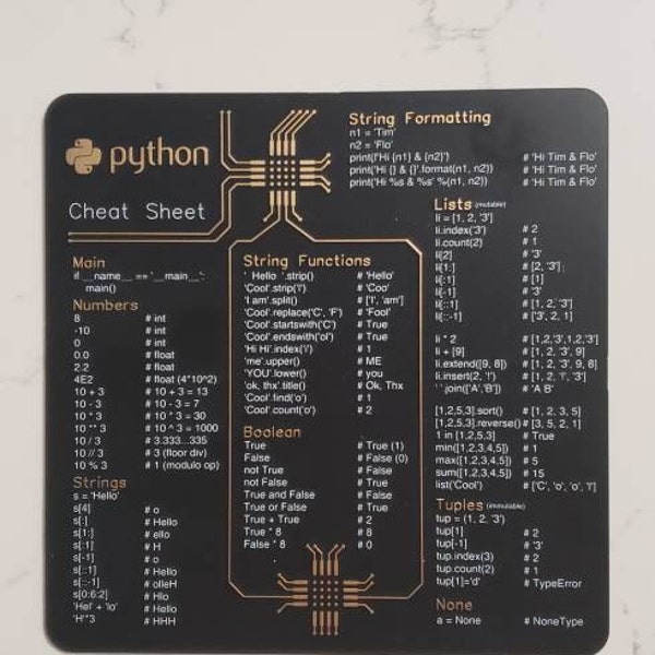 Git Cheat Sheet Coasters Made From a High Quality Circuit Board for ...