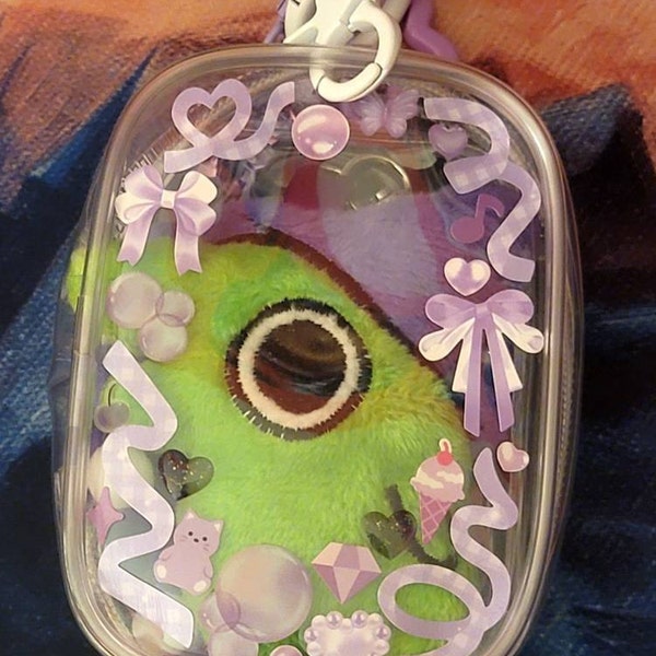 Clear Bag Keychain | Clear Pouch Display Keychain - Etsy