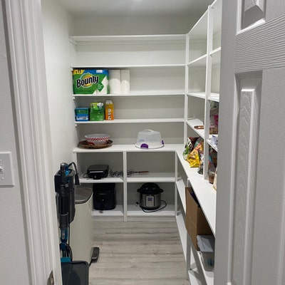Building Instructions and Plan for a Walk-in Corner Pantry - Etsy