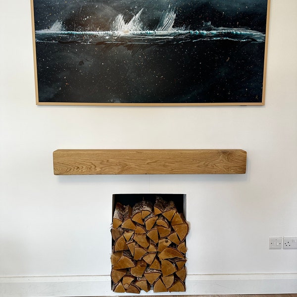 Rustic Mantle Beam - All Sizes, Oiled, Pre-drilled, Free Fixings ...