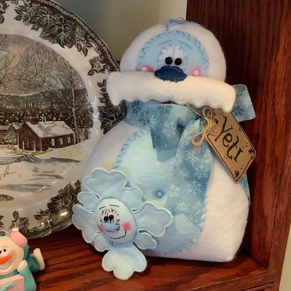 Yeti Abominable Snowman Yeti Decor Decorative Doll Collectible Table ...