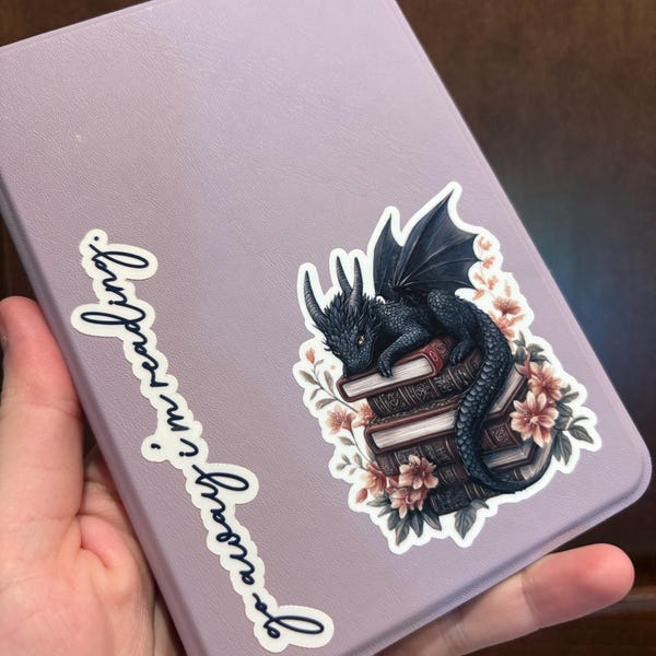 Spell Book Sticker, Cute Bookish Vinyl Sticker, Bookish Merch, Book ...