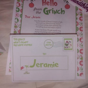 Christmas Elf Mail and Envelope Template, EARLY ARRIVAL, Editable ...