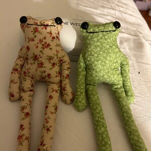 Cute Frog Pdf Pattern Leggy Frog Sewing Tutorial Stuffed Frog Pattern ...