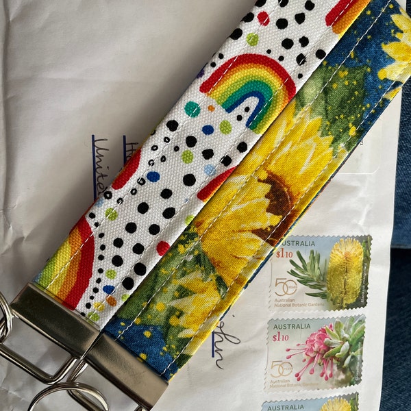 Moo Mood, Key Fob / Cow Print / Wristlet / Key Chain / Wrist Strap ...