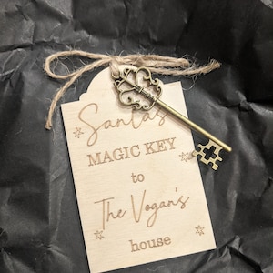 Santas Magic Key Personalised Santas Magic Key No Chimney Christmas Key ...