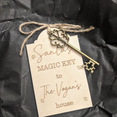 Santas Magic Key Personalised Santas Magic Key No Chimney Christmas Key ...