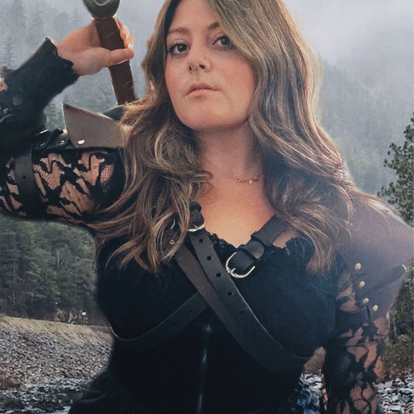 Women's Leather Pauldron/shoulder Armor customize Your Armor With ...