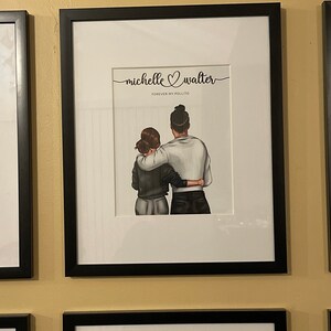 Personalised Couple Print Couples Gift Gift for Her | Etsy