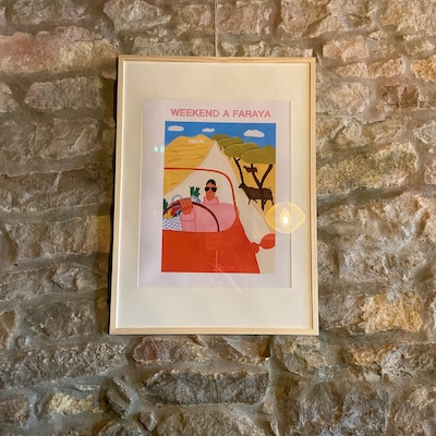 Manoushe levantine Street Food Art Print Museum Poster, Lebanon Poster ...