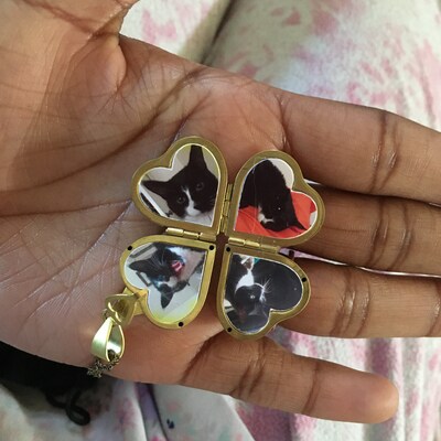 4 Photo Heart Locket,4 Photo Locket,family Locket,multi Photo Locket ...