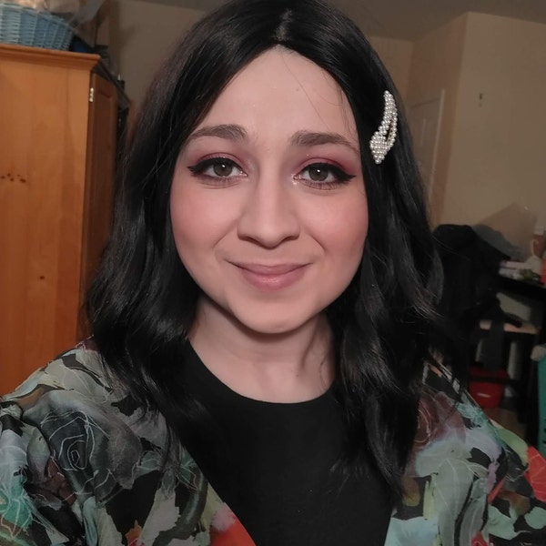 100% Human Hair Kosher Wig Sheitel 21 Inch Amelia Wavy Large Cap Hat ...