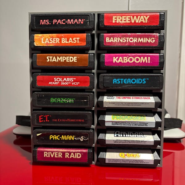 Atari 2600 Game Cartridge Holder - Video Game Storage Stand | 3D ...
