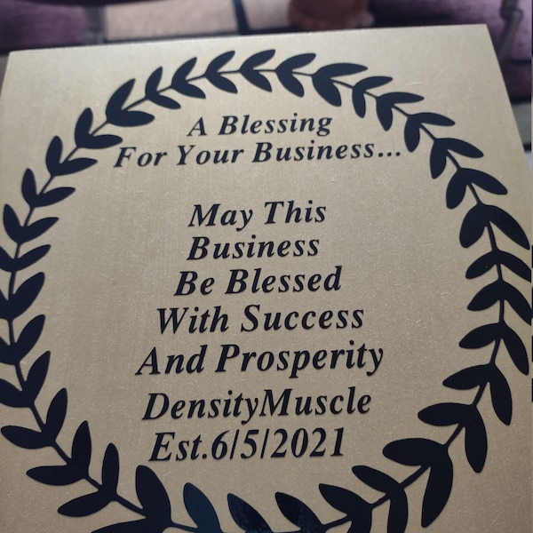 A Blessing for a New Business.a Great Gift for Any Business Owner ...